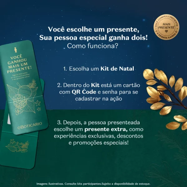 Kit Lily Presente Natal 2025 (3 Itens) O Boticário - Saldão dos Perfumes